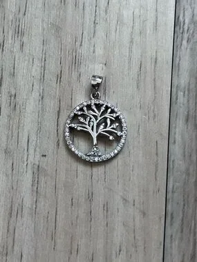 Jewelry | Sterling Silver 925 Tree Of Life Pendant Gem Stones Symbol Of ...